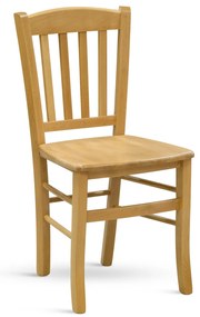 Židle PAMELA s masivním sedákem Odstín: Bílá (lak)