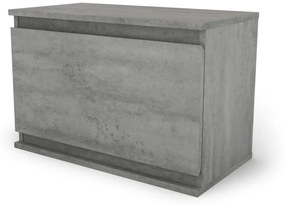 Nástěnná skříňka Carlos, šedý beton, 60 cm