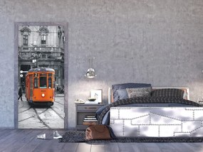 Vliesová fototapeta na zed' Retro Tramvaj | 202 x 90 cm | DFTNV2882