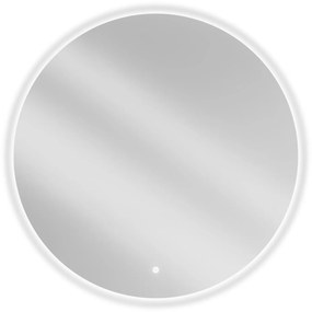Mexen Erg, kulaté LED podsvícené koupelnové zrcadlo 90 cm, 6000K, topná podložka proti zamlžování, 9823-090-090-611-00