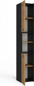 Koupelnový sloupek S30 antracit/dub artisan