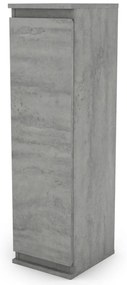 Nástěnná skříňka Carlos, šedý beton, 28 cm