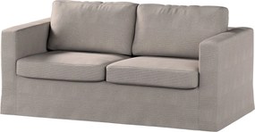 Potah na pohovku IKEA Karlstad 2-místná , nerozkládací, dlouhý barva béžová látka pletený vzor