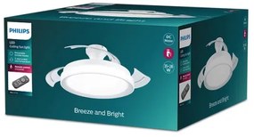 Philips-LED Stropní svítidlo s ventilátorem LED/35W/230V 5500/4000/2700K+DO bílá