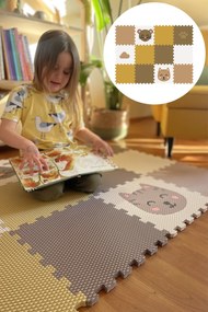 Minideckfloor podlaha 12 dílů - mráček, myška, kočka a tlapka 25-12-02