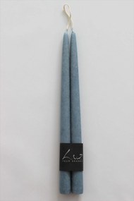 Modrá kónická svíčka SKY BLUE 2ks 30cm