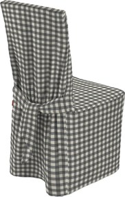 Návlek na židli barva šedá látka vzorované