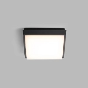 LED2 5130834 Quado S, antracitové venkovní čtvercové svítidlo, 10W LED 3000K, 17x17cm, IP54