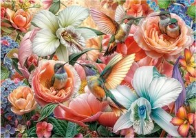 EDUCA Puzzle Zahrada kolibříků / 500 dílků / 48 x 34 cm