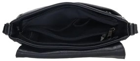 Beagles Tmavě modrá kožená crossbody kabelka "Dunas"