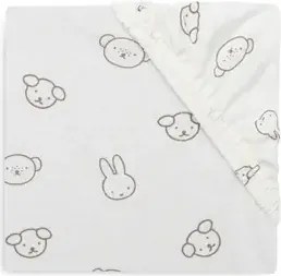Jollein Prostěradlo napínací 120x60 cm Miffy  Friends 1 ks