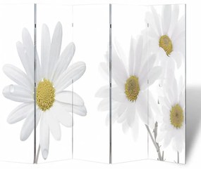Paraván s květinovým potiskem, 200x170cm