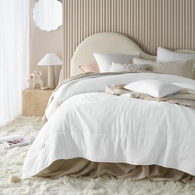 Divazo Přehoz na postel s třásněmi Noemi Barva: Bílá, Velikost: 170 x 210 cm