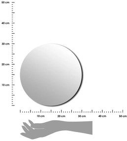 Zrcadlo Levi Round, stříbrné, sada 4ks