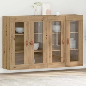 Nástěnné skříně 2 ks Artisanový dub 69,5 x 34 x 90 cm 3334300