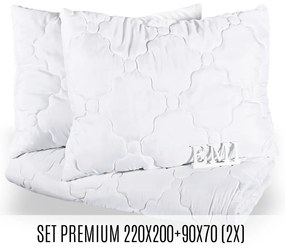 Set manželské přikrývky a polštářů Premium 220x200 + 90x70 (2x) EMI