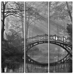 Obraz na plátně - Starý most - čtverec 3139QB (105x105 cm)