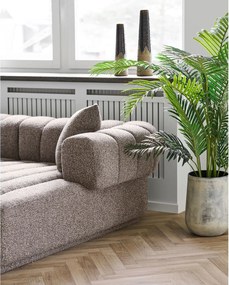 House Nordic Pravá rohová pohovka AURORA hnědá 293cm 1301359