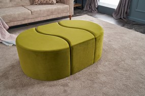 Atelier del Sofa Taburet Alya Puf - Green, Zelená