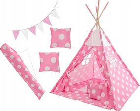 Tutumi DĚTSKÝ STAN TEEPEE růžový 120/120/180, KID-00004