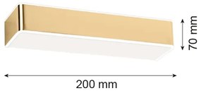 Argon 4147 - Nástěnné svítidlo RODAN 1xE27/15W/230V zlatá