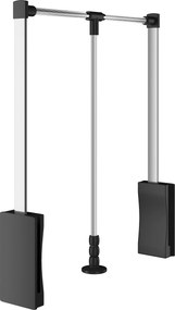 Šatní skříň SERENITY 200 cm Belini bílý mat / bílý mat s posuvnými dveřmi a zrcadlem  ME SERENITY SZP5/0/W/W/0/HIAL