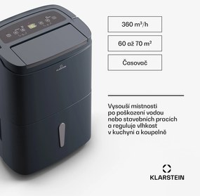 Klarstein DryFy Connect 40 Smart, Odvlhčovač, , Wi-Fi, komprese, 40 l/d, 35–45m²