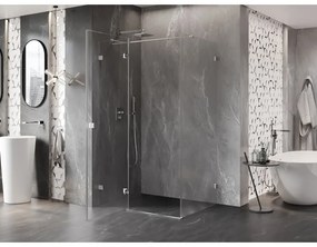 Mexen Lunar T, sklápěcí sprchový kout levý 110 x 70 cm, 8mm čiré sklo, chromový profil, 834T-110-070-01-00-L