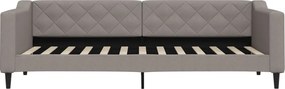 Válenda s přistýlkou a zásuvkami taupe 80 x 200 cm textil 3197460
