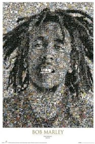 Plakát - Bob Marley mosaic (2)