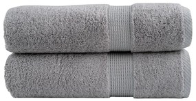 Prémiové ručníky do sprchy SOLUND 2 ks šedé 70x140 cm 600 g/m² 137308