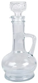 Dekorační skleněná lahvička karafa se zátkou - 225 ml