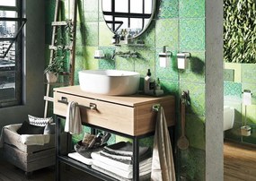 BISK Erga Tore, nástěnný WC kartáč, chromový, ERG-07822