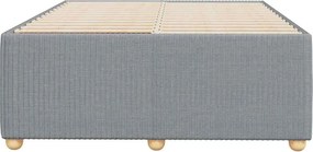 Rám postele bez matrací světle šedá 120x190 cm textil 3284921