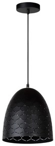 Lucide 43408/24/30 závěsné svítidlo Galla, černé, E27, ø24cm