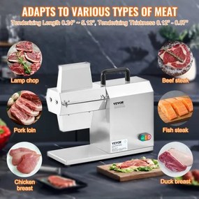 Komerční tenderovač masa, odolný kuchyňský nástroj z nerezové oceli s rukojetí