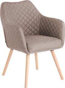 Jídelní židle Gent látka přírodní konstrukce – taupe