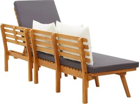 Zahradní denní postel 200x65 cm masivní akáciové dřevo 316263