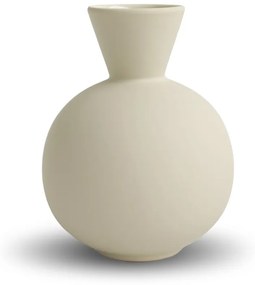 COOEE Design Keramická váza Trumpet Shell 16 cm, krémová barva, keramika