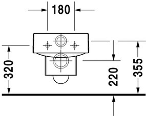 Duravit Vero - Závěsné WC 37x54 cm, černá 2217090864