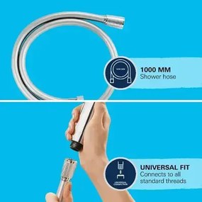 Grohe Hadice - Sprchová hadice VitalioFlex Silver Long-Life 1 m chrom