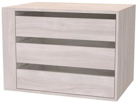 Nábytek Mikulík Skříň FLEXI 3 - 3x dveře dělené sklem LACOBEL ROZMĚR: (š/v/h) 260 x 240 x 65 cm