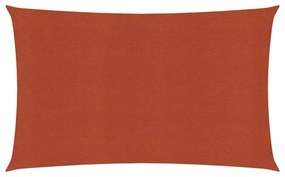 Stínící plachta obdélníková HDPE 2,5 x 4,5 m Dekorhome Oranžová