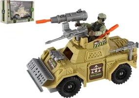 TEDDIES Vojenská sada s obrněným autem / Obrněné auto, voják a doplňky