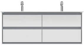 Ideal Standard Connect Air Skříňka pod dvojumyvadlo, 130x44x51,7 cm, lesklá bílá E0824KN