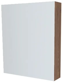Mereo Koupelnová skříňka zrcadlová 60 cm, galerka, 1x dvířka levá, Multidecor, Ořech Predazzo CN798G61ORP1