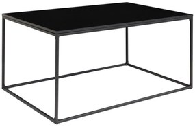 Nordic Living Černý kovový konferenční stolek Winter 90 x 60 cm