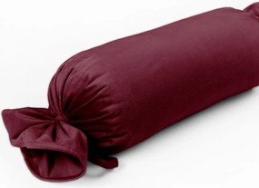 Biante Sametový polštář válec bonbon Velvet Premium SVP-010 Tmavě vínový 15x40 cm