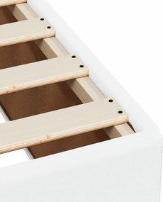 Rám postele bílá 200 x 200 cm umělá kůže 3284573
