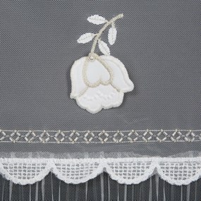 ZÁCLONA NA PÁSCE AVRIL 140X270 CM VZOROVANÁ